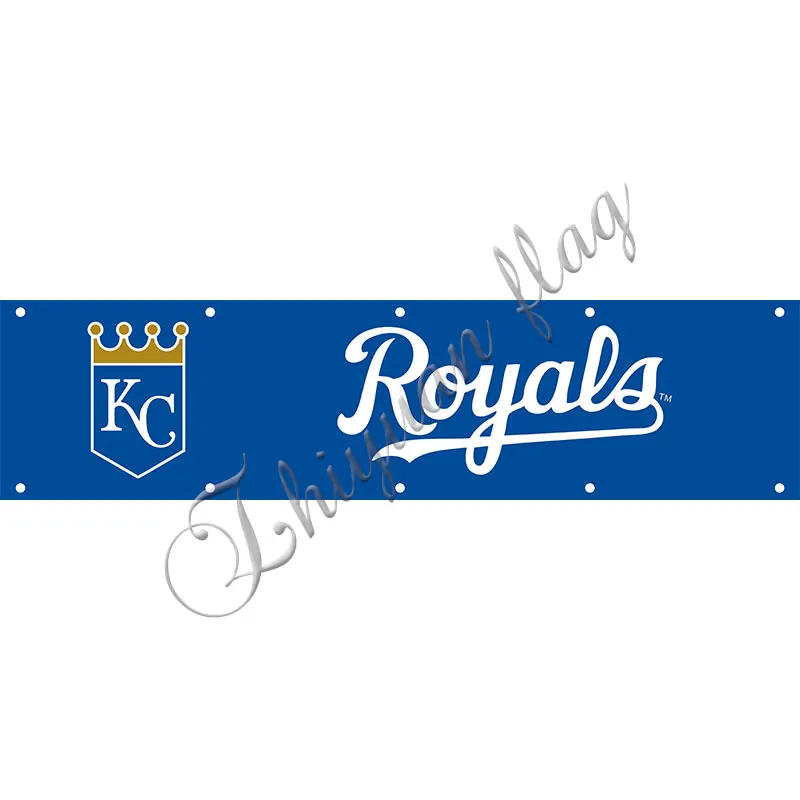 Kansas City Royals Wide Tailgate Banner Flag 8X2FT Custom Flag|custom ...