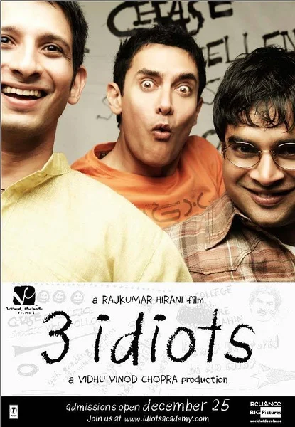 3 idiots Indian Movie Comedy Film Movie Decorative Vintage Poster ...