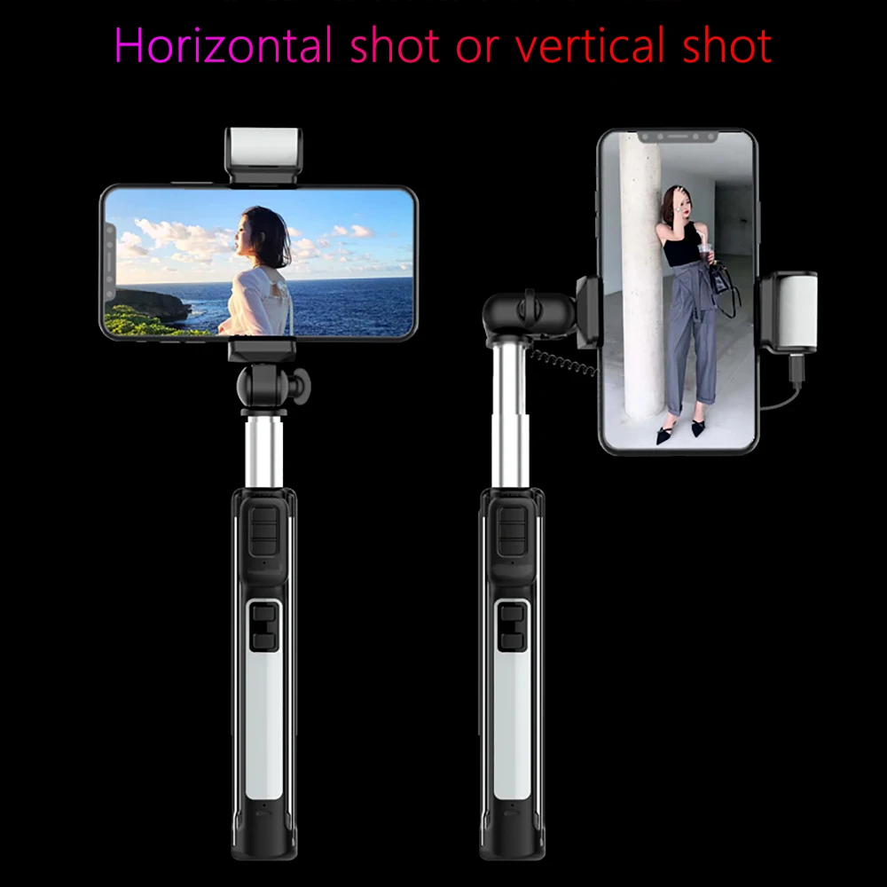 4 In 1 Selfie Stick Phone Tripod Extendable Monopod With Bluetooth