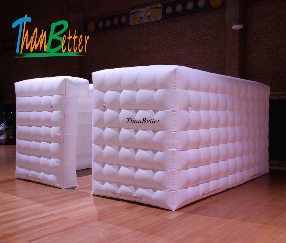 Portable Easy Quick Pop Up Space Inflatable Office Pods / Lighted White ...