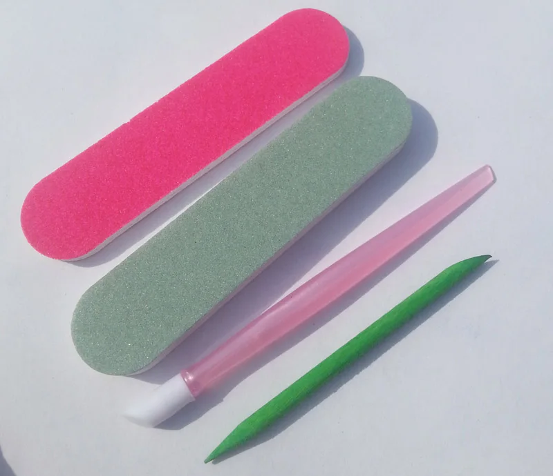 50sets Nail Design set Orange Wood Stick Cuticle Pusher Remover nail ...