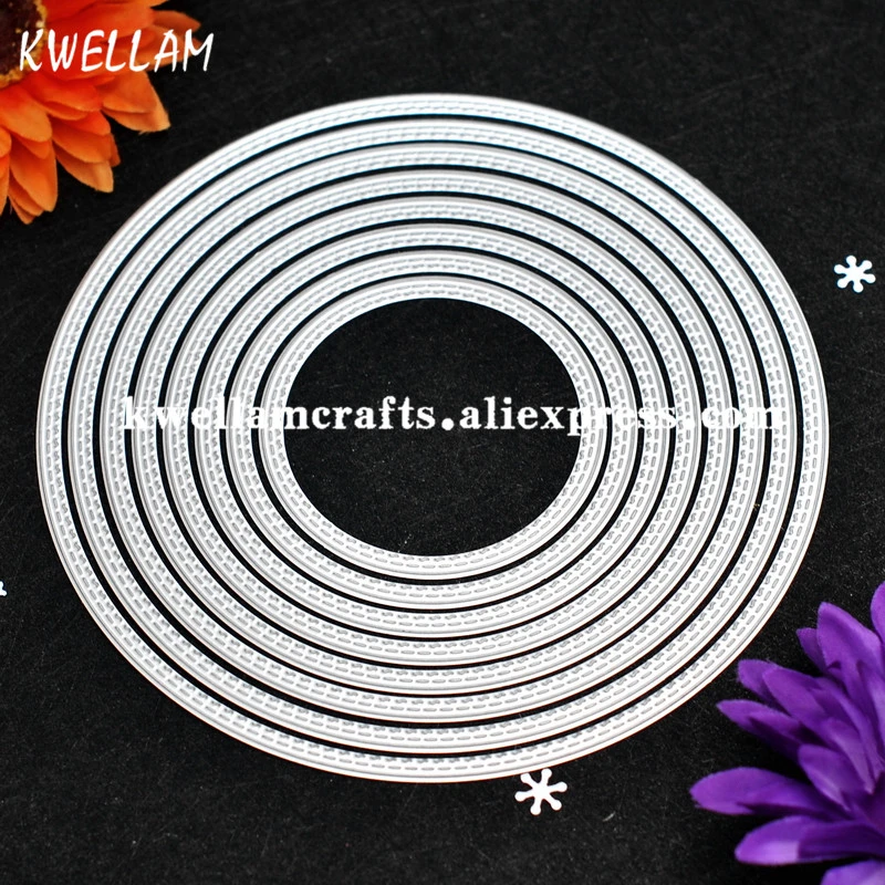 Large Size 15cm Double Sew Thread Round Circle Metal Die cutting Dies ...
