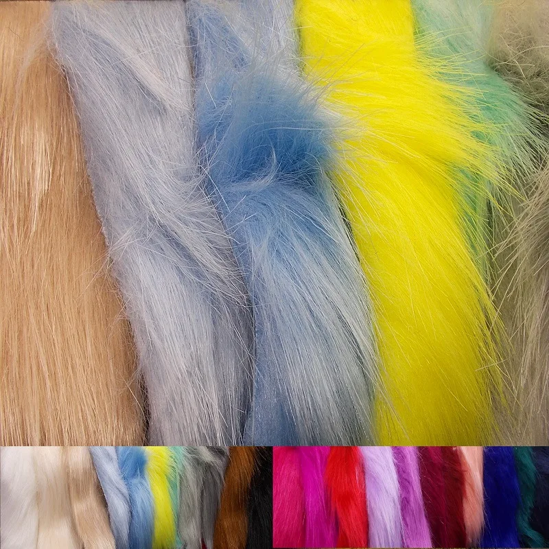 160-50cm-Solid-Shaggy-Faux-Fur-Fabric-9CM-Long-Pile-Fur-Costumes-Crafts ...