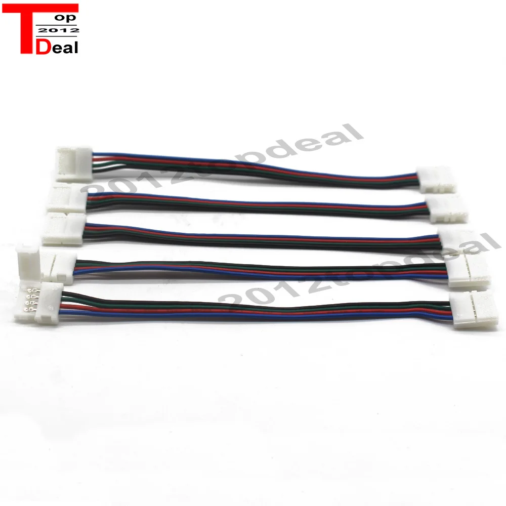 50pcs RGB LED Strip Connector 4pin 10mm Free Welding Connector ...