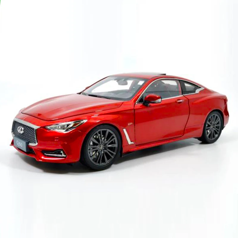1:18 Diecast Model For Infiniti Q60 2018 Red Coupe Alloy Toy Car ...