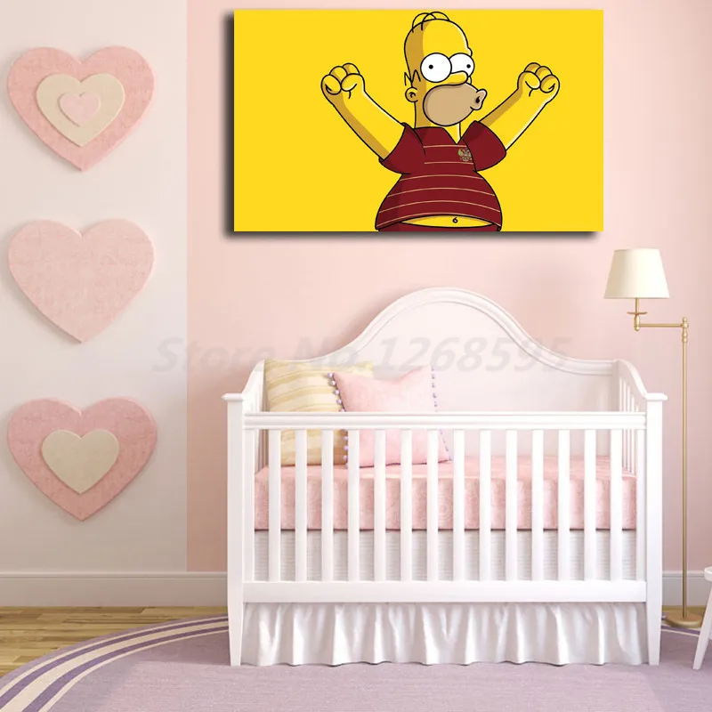 Homer Simpsoning Wallpaper Wall Art Canvas Posters Print Painting Wall ...