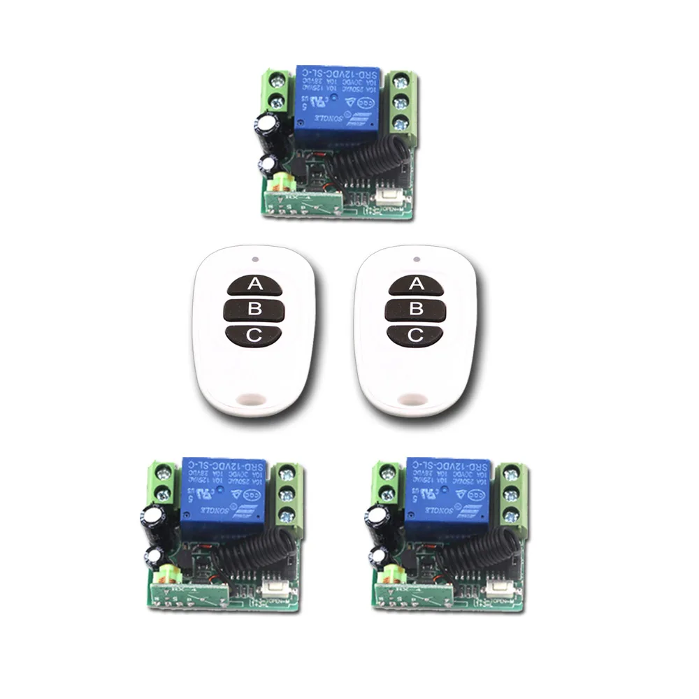 DC 12V 24V Remote Switch 1CH 10A Remote Control Switch Mini Relay ...