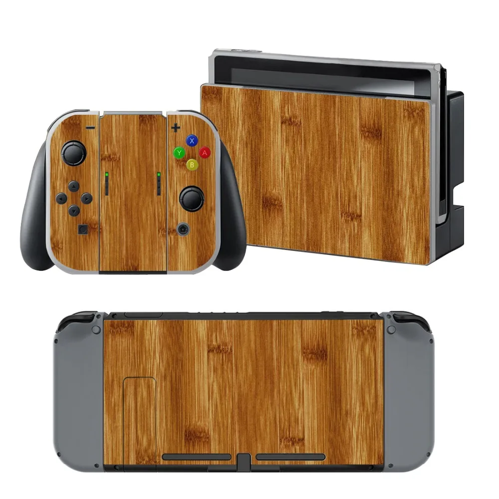 Wood Grain Vinyl Skin Sticker For Nintendo Switch Console Controller ...