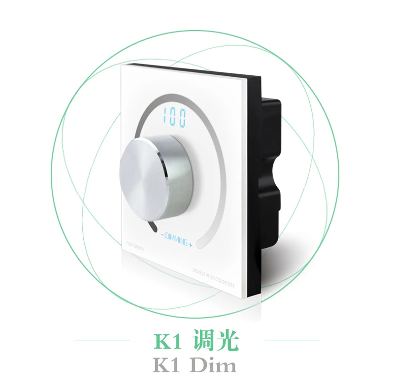 Rotary-Single-Color-Touch-Panel-Dimmer-Wall-Mounted-LED-Dimmer ...