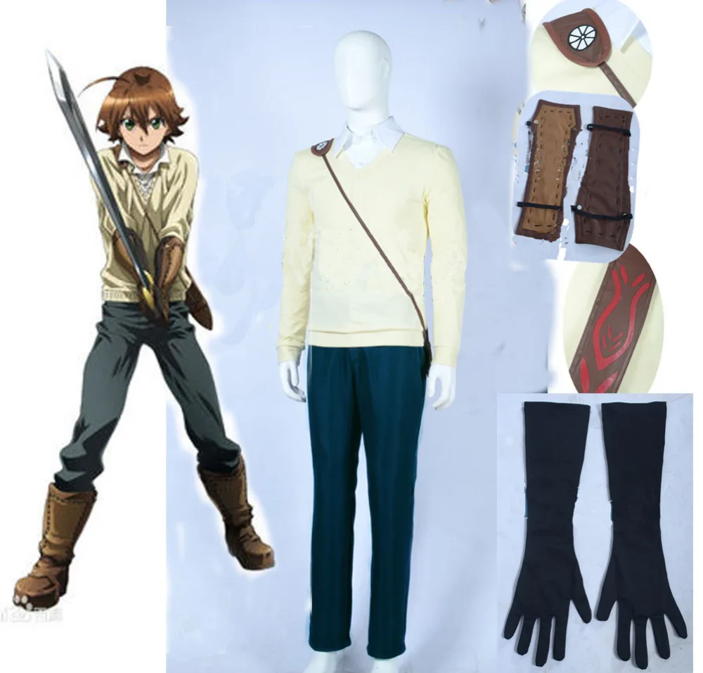 Akame Ga Kill! Night Raid Tatsumi Cosplay Costume Gift Gloves And ...