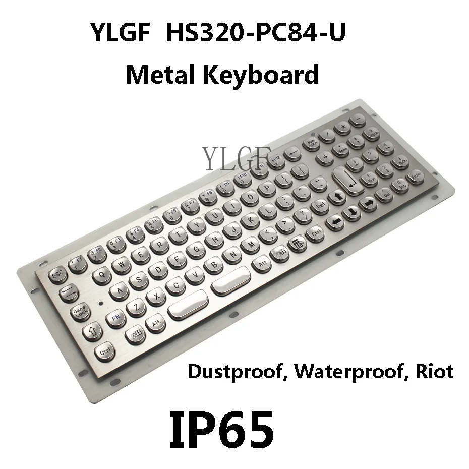 Metal-keyboard-YLGF-HS320-PC84-U-USB-Interface-embedded-keyboard ...