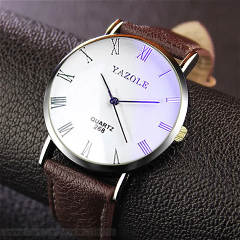 2022 New Stylish YAZOLE Quartz Watch Leather Watchband Luxury Business ...