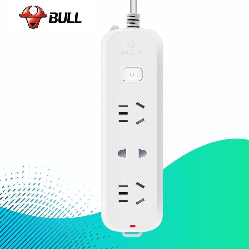 Original BULL 1.8m power strip Extension Socket Plug Multifunctional ...