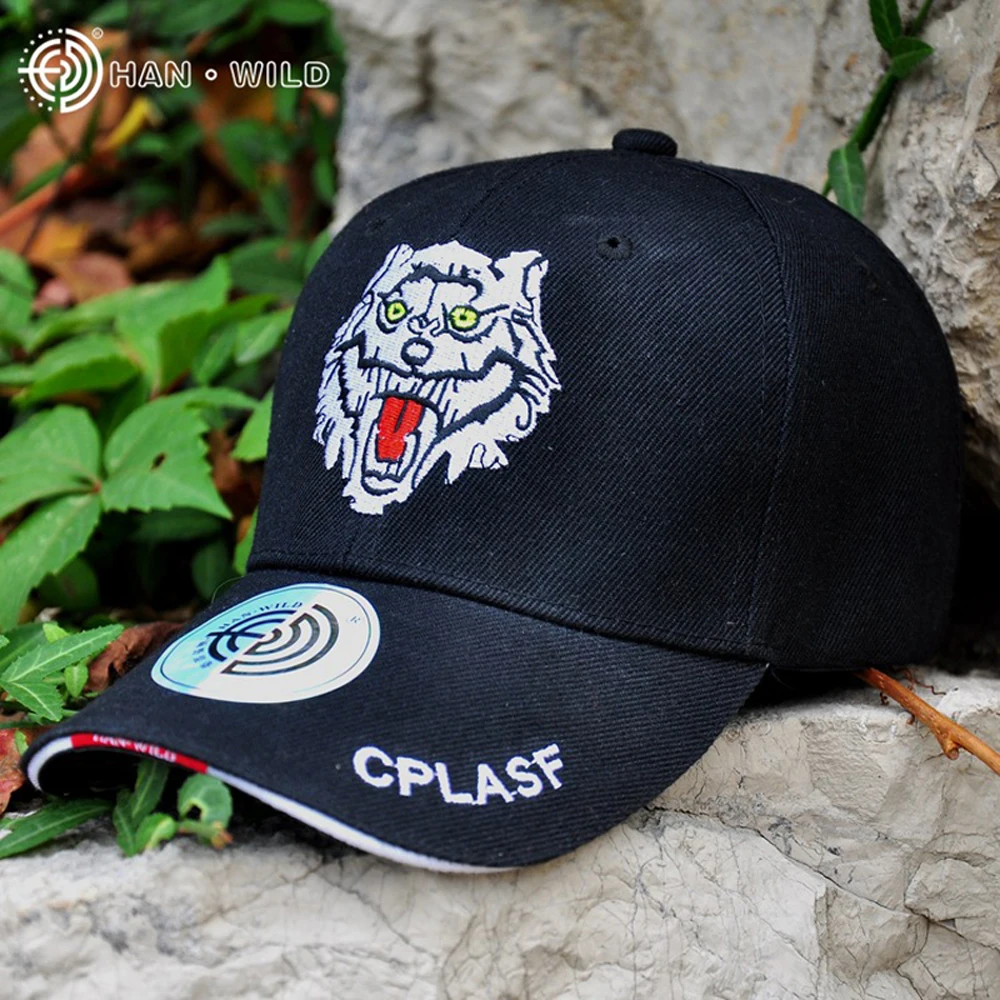 Hanwild Tactical Us Cplasf Special Forces Military Cap Wolf Head ...