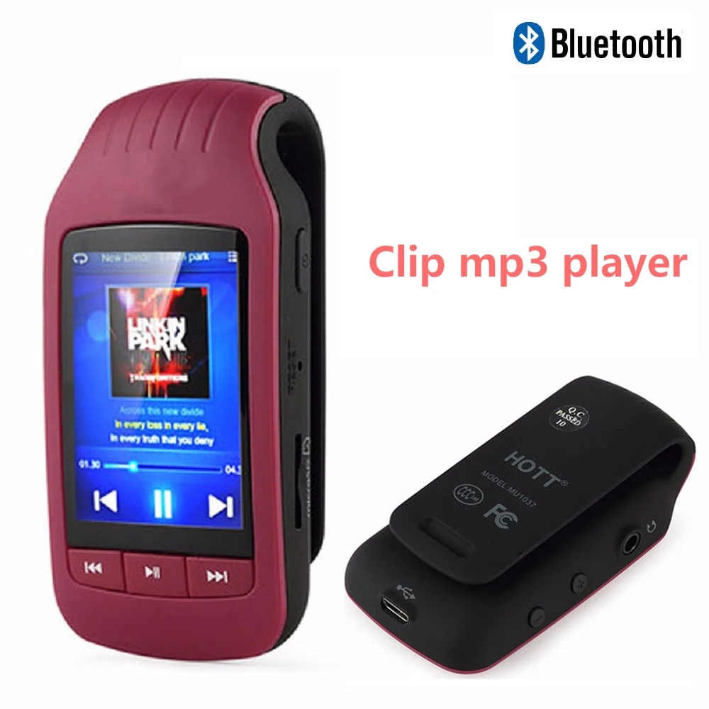 Mini mp3 player 8gb, clipe de mp3, novo, portátil, pedômetro, bluetooth ...