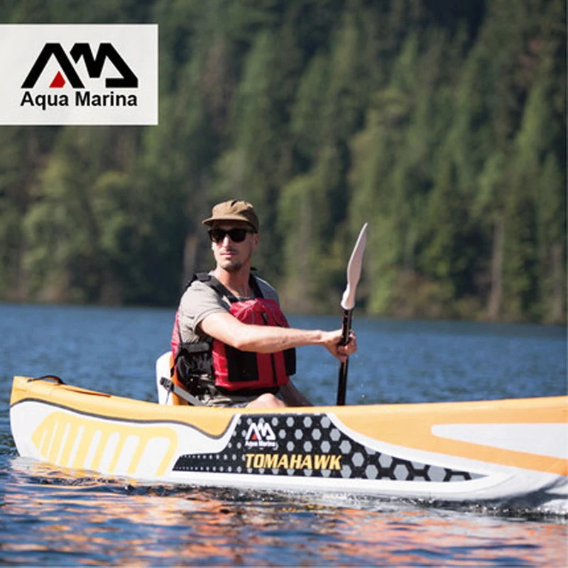 AQUA MARINA TOMAHAWK balsa inflable para kayak, canoa de pvc, bomba de ...