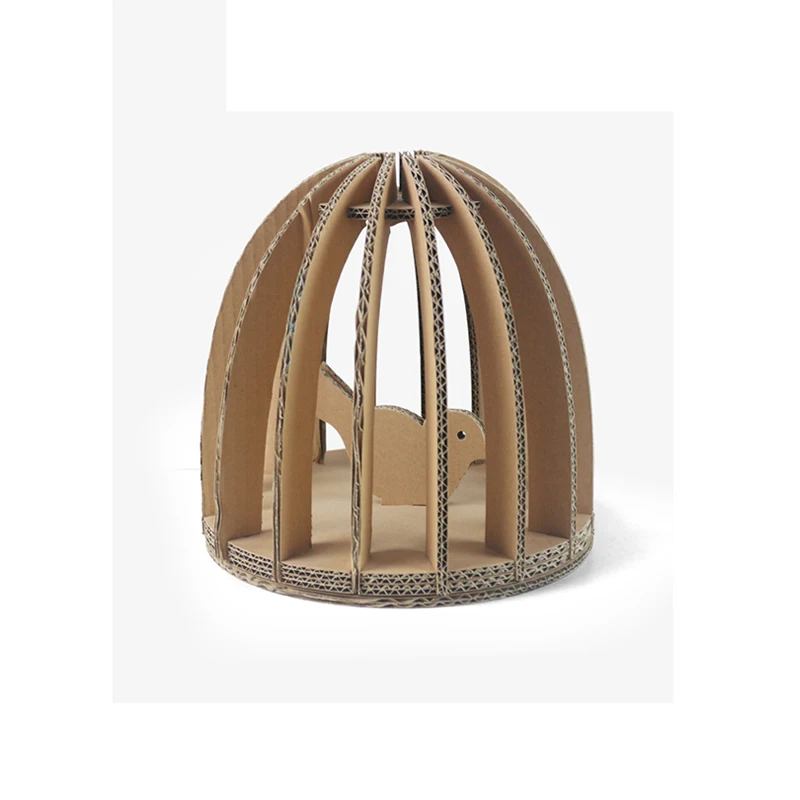 3d Cage With Bird Model Paper Jigsaw Puzzle Diy Papermaker Craft ...