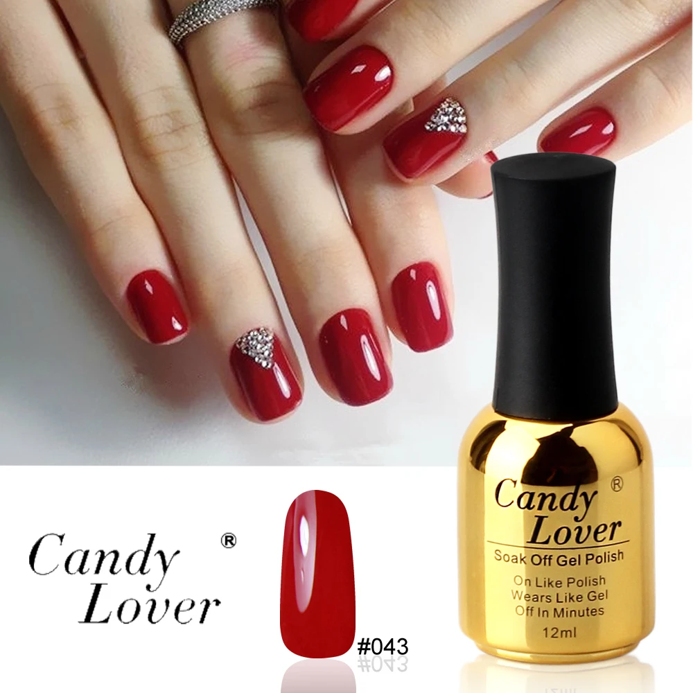 SALE Candy Lover 12ml Gel Nail Polish Shinning Color UV Gel Lacquer ...