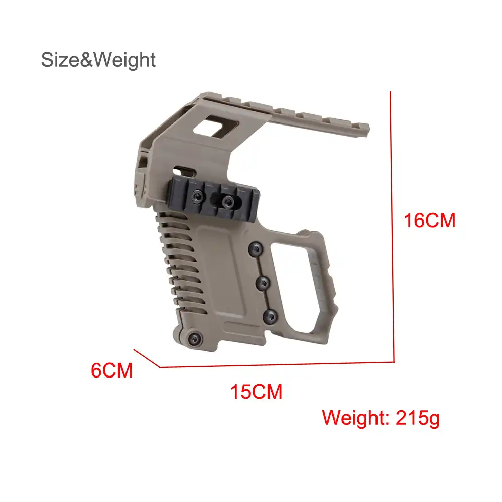Tactical Pistol Carbine Kit Glock Rail Base Loading Device For Glock 17 ...