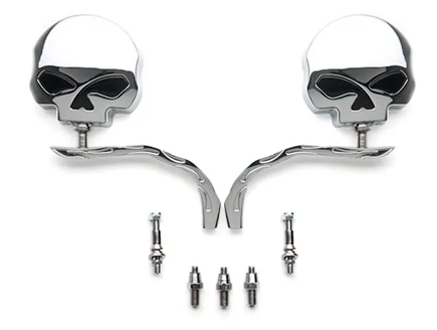 Black/Chrome two Color Custom Rear View Mirrors Pair For Suzuki ...