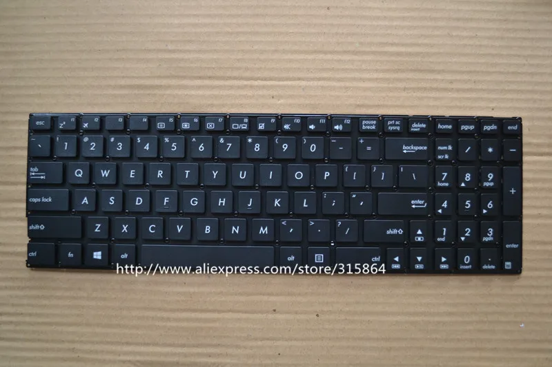 미국 아수스 x551 x551ca x551ma x551mav 영어에 대한 새로운 노트북 키보드 블랙|keyboard for ...