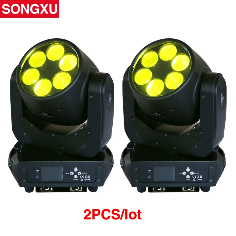 Songxu 2pcs/lot 6x25w Super Beam Led Moving Head Light Washer Effect ...