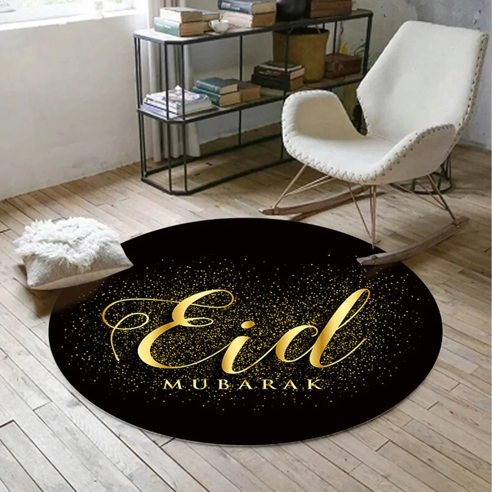 80CM Muslim Eid Mubarak Carpet 3D Printed Anti Slip Floor Mat Rugs ...