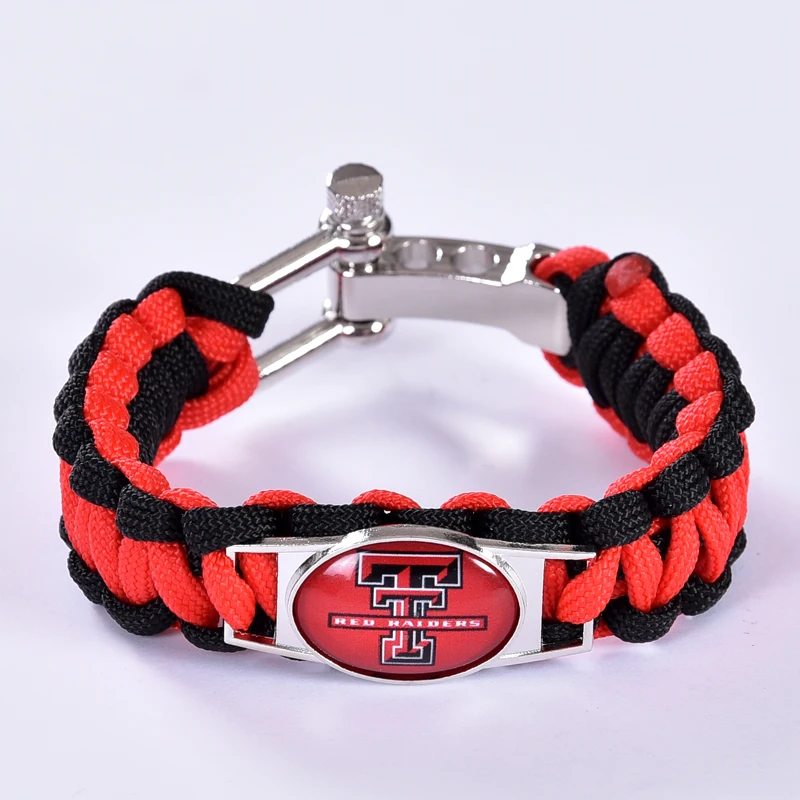 Texas Tech Red Raiders Custom Paracord Bracelet NCAA College Football ...