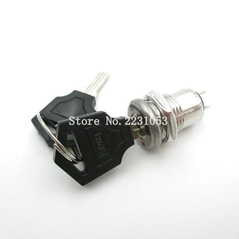 Key Switch ON/OFF Lock Switch S1203 Electronic Key Switch with Keys ...
