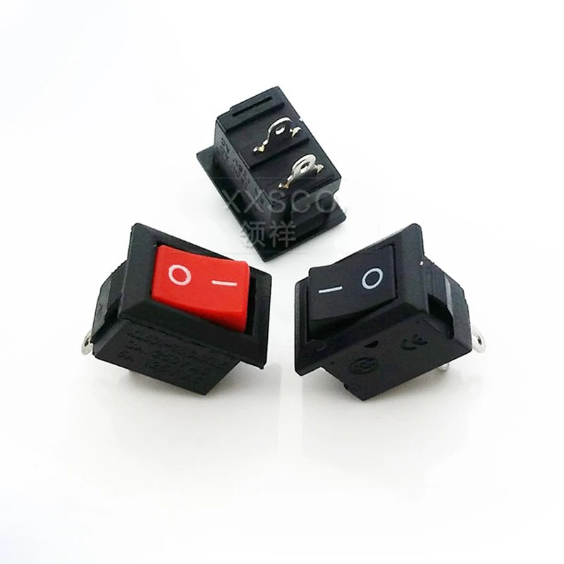 10pcs Small Rocker Switch 2-pin Mini Short Legs Switch 10.5mm * 15mm 2 ...