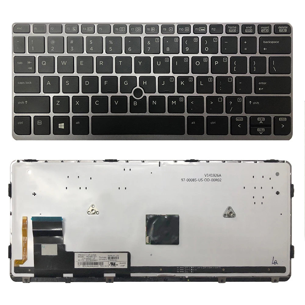 New US Keyboard With Point For HP 820 g1 820 g2 720 G 720 G2 725 G2 ...