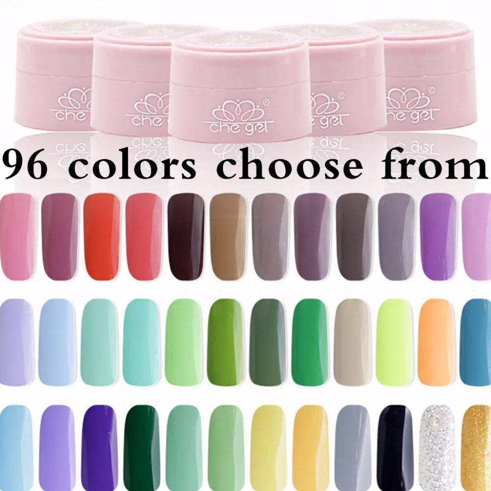 96 Pure Colors Paint Gel Charming UV LED Nail Painting Gel Color for ...