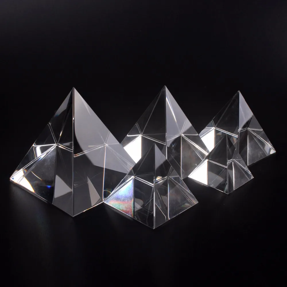 Many Size Energy Healing Small Feng Shui Egypt Crystal Clear Pyramid ...