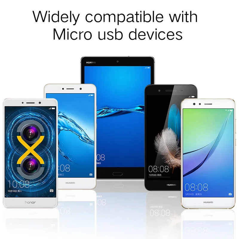 HUAWEI кабель Micro USB для быстрой зарядки, зарядное устройство для ...