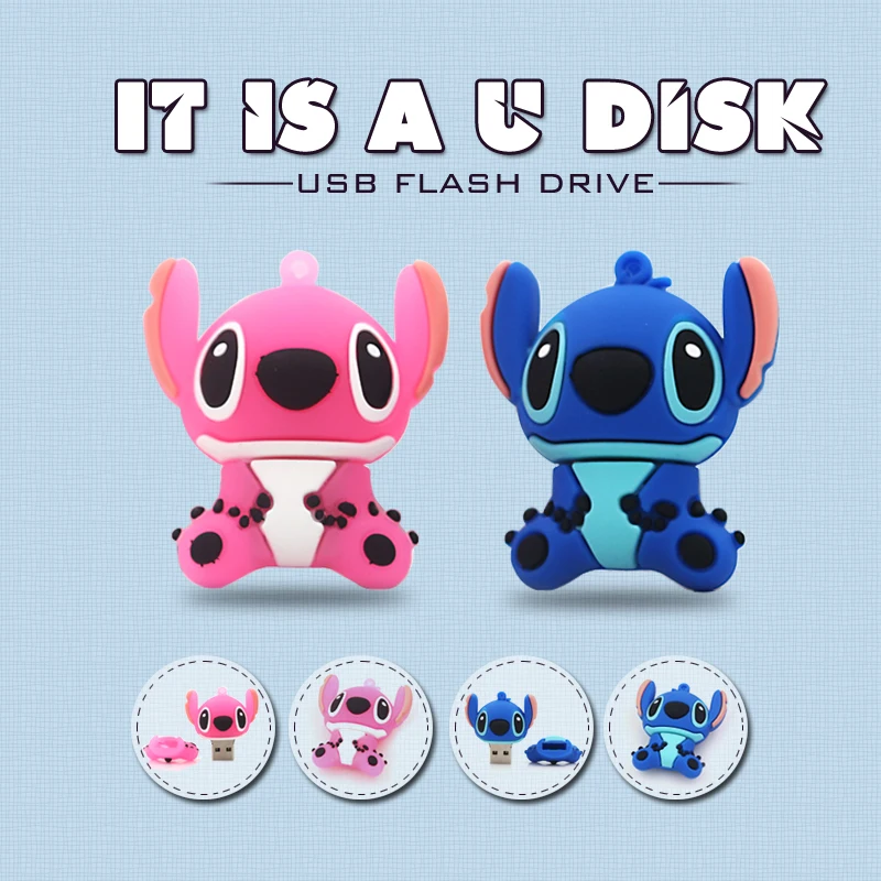 Cartoon Stitch note USB Flash Drive High Speed USB2.0 PenDrive Creative ...