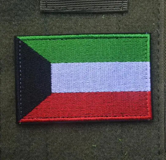 Aliexpress.com : Buy 2pcs Cloth Kuwait Flag Patch Embroidery Tactical ...