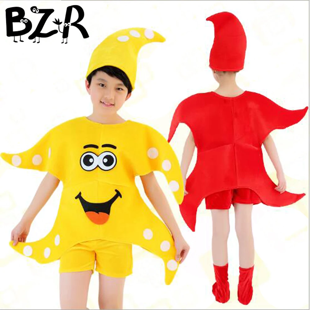 Children Holiday Cosplay Costumes Boys Girls Starfish Baby Performance ...