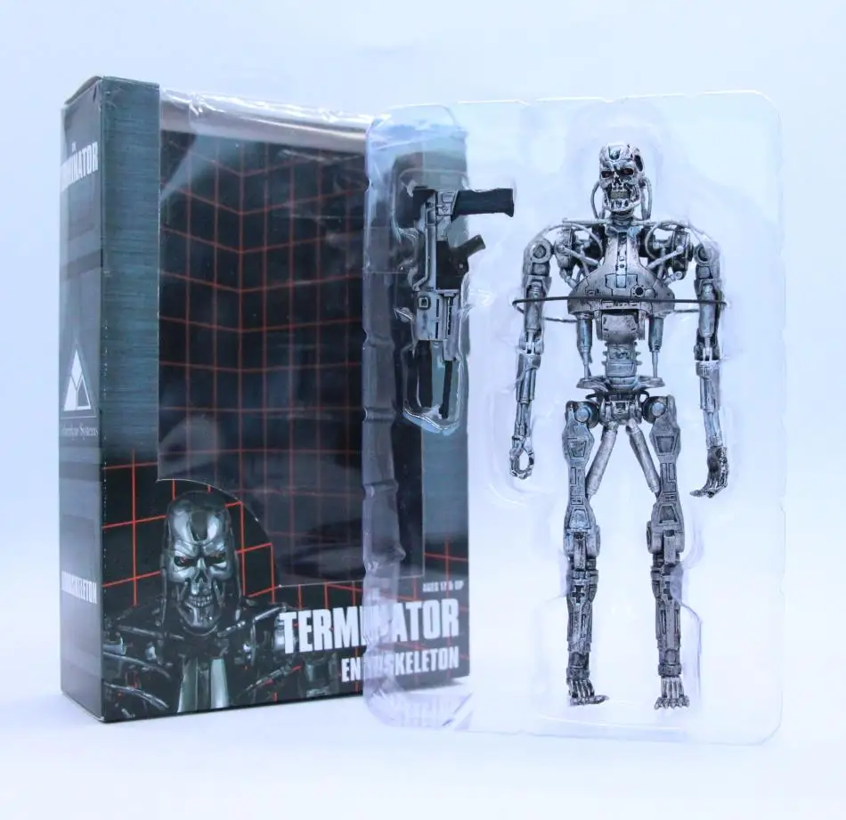 NECA O Terminator PVC Endoskeleton Action Figure, Toy Modelo ...