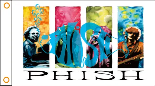 flag Phish Band 3 x 5 Ft 90 x 150 cm 100% Polyester 01|flags free ...