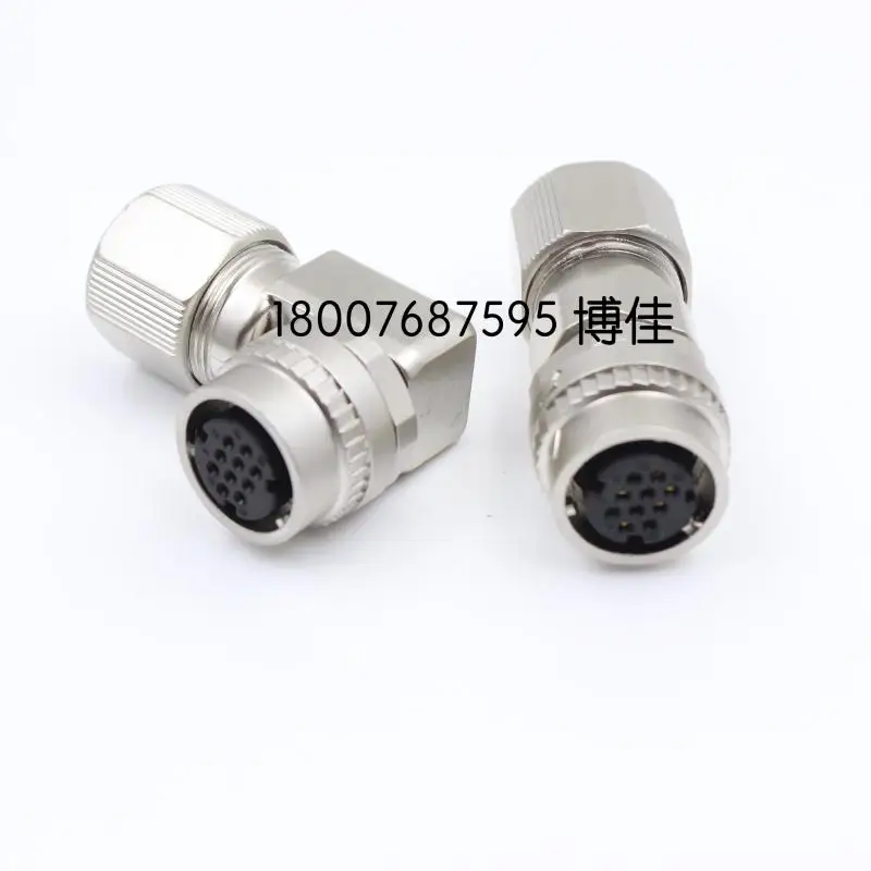 MR J3SCNS CM10 SP10S Encoder Plug Connector 10 Pin 2 Pin for Yaskawa ...