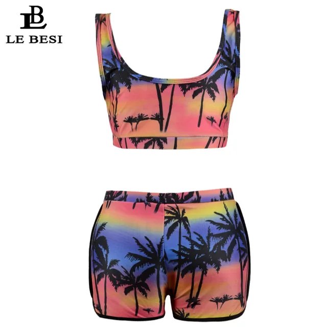Lebesi 2017 New Bkinis Set For Womens Pants Two Piece Biquini Swimwear
