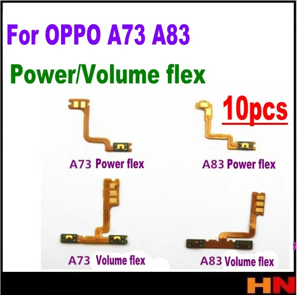 10pcs wholesale Power Button Volume Flex Cable For OPPO A73 A83 Power ...