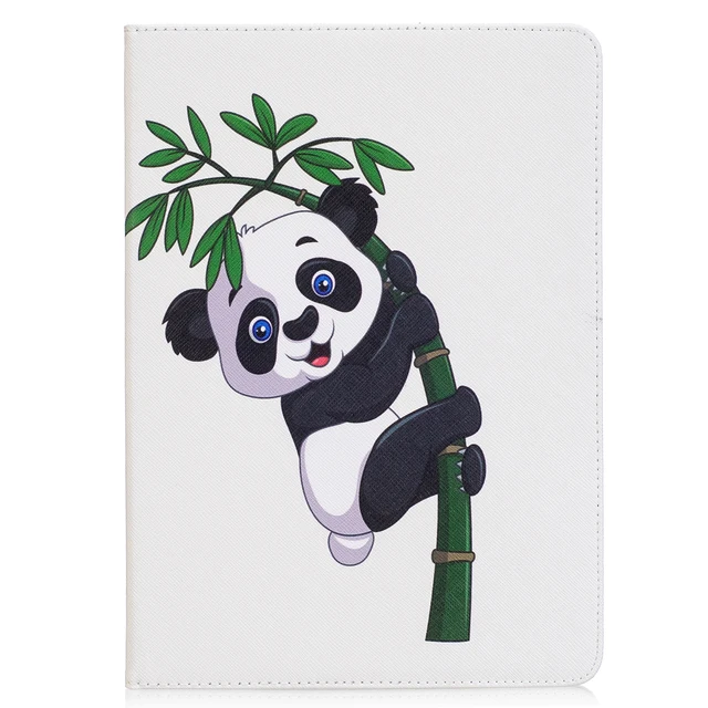 Panda Print PU Leather Case Cover for Apple iPad air 2 1 iPad 2 3 4 5 6 ...