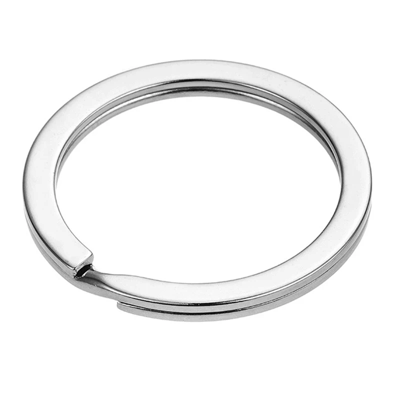 20Pcs Stainless Steel Key Holder Split Rings Keyring Metal Keychain ...