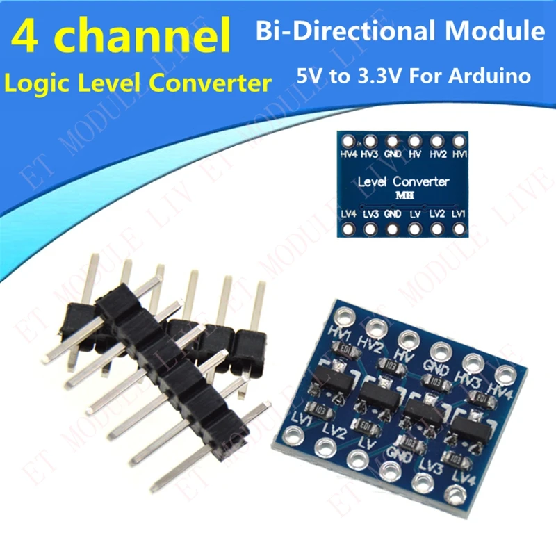 5pcs/lot 4 Channel Iic I2c Logic Level Converter Bi-directional Module ...