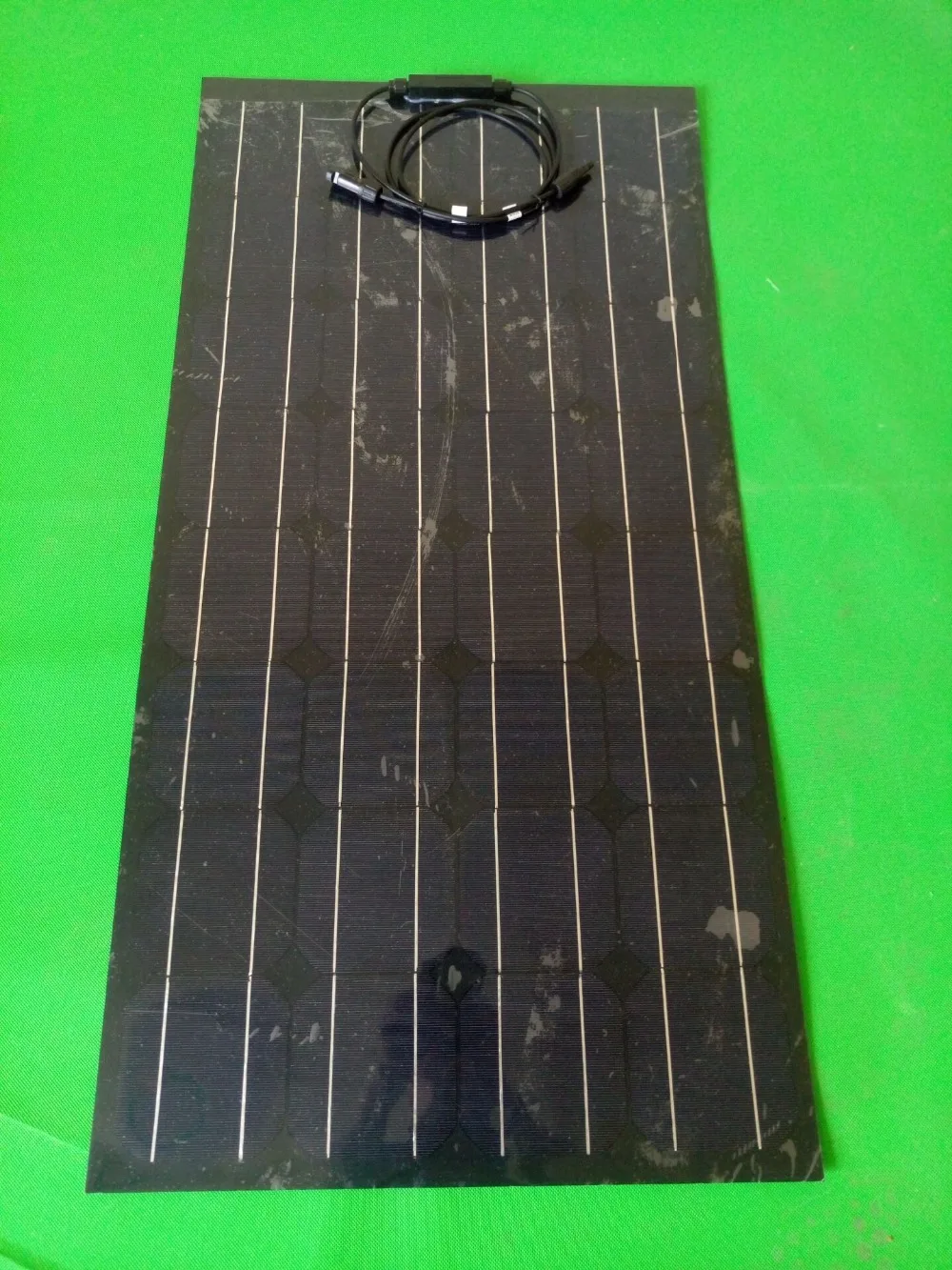 100w black solar panel, absorb light, high power, semi flexible solar ...