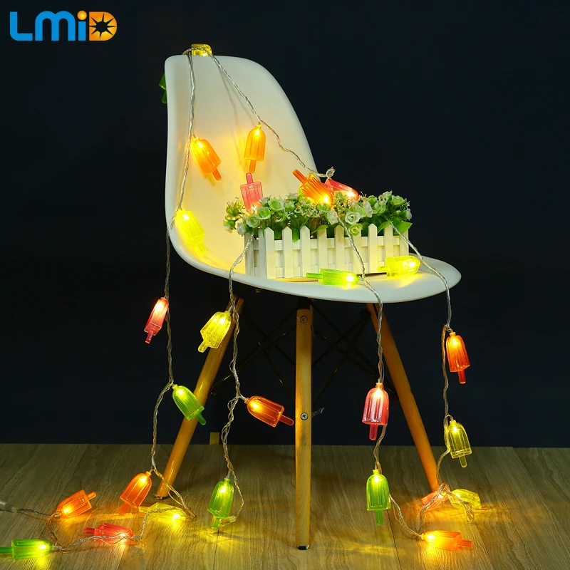 LMID Ice Cream Lights 5M 30 LEDs LED String Light AC 110V 220V Warm ...