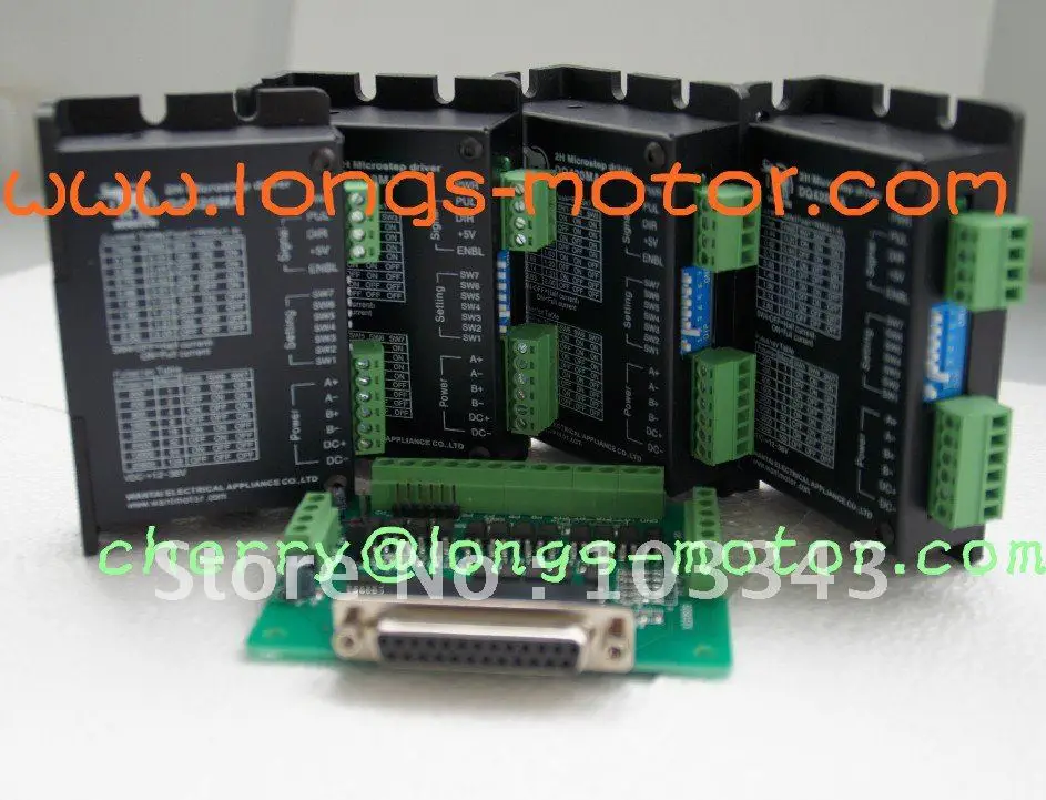 4Axis-Stepper-motor-driver-DM420A-1-7A-12-36VDC-128Micostep-Bipolar ...