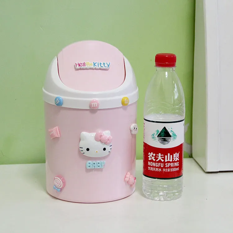 Hello Kitty Cartoon Mini Garbage Bin - KawaiiMerch.com