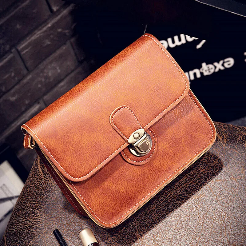 The new casual flip latch PU leather mini shoulder diagonal women bag ...